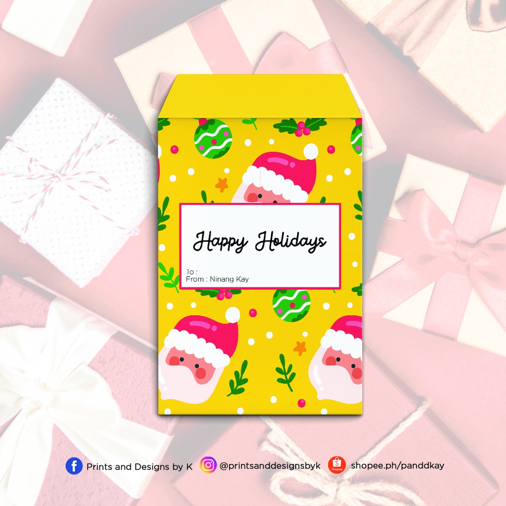 Christmas Money Envelope 2021 GENERIC (Angpao) - P&DK | Shopee Philippines