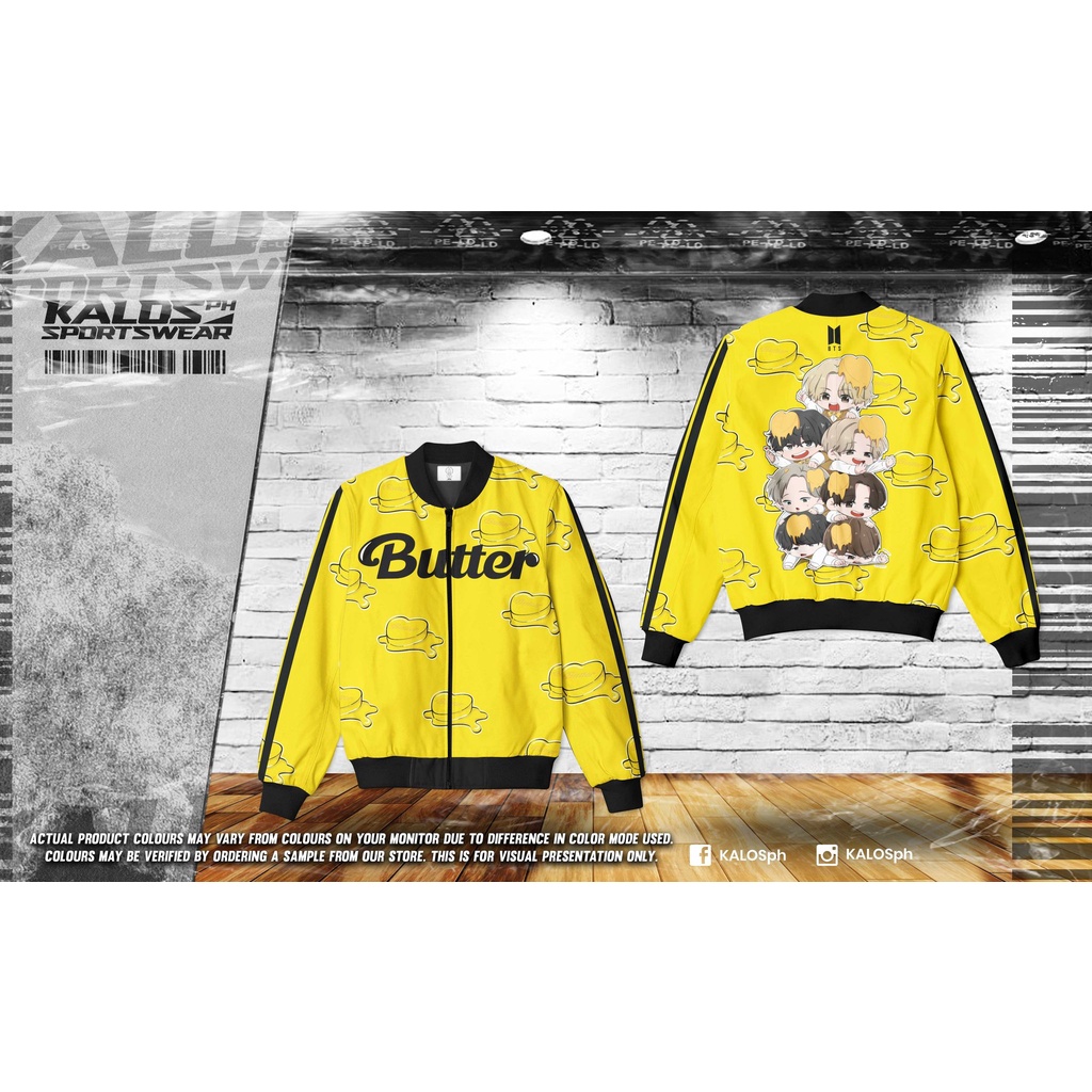 BTS VARSITY JACKET BUTTER | Shopee Philippines