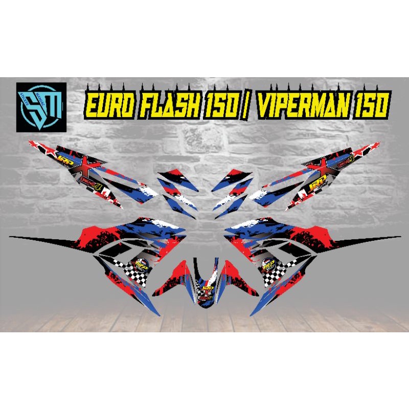 Euro flash 150/viperman full body decals | Shopee Philippines