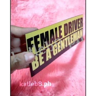 Magnetic Car Stickers CAUTION | New Driver, Student Driver, Female ...