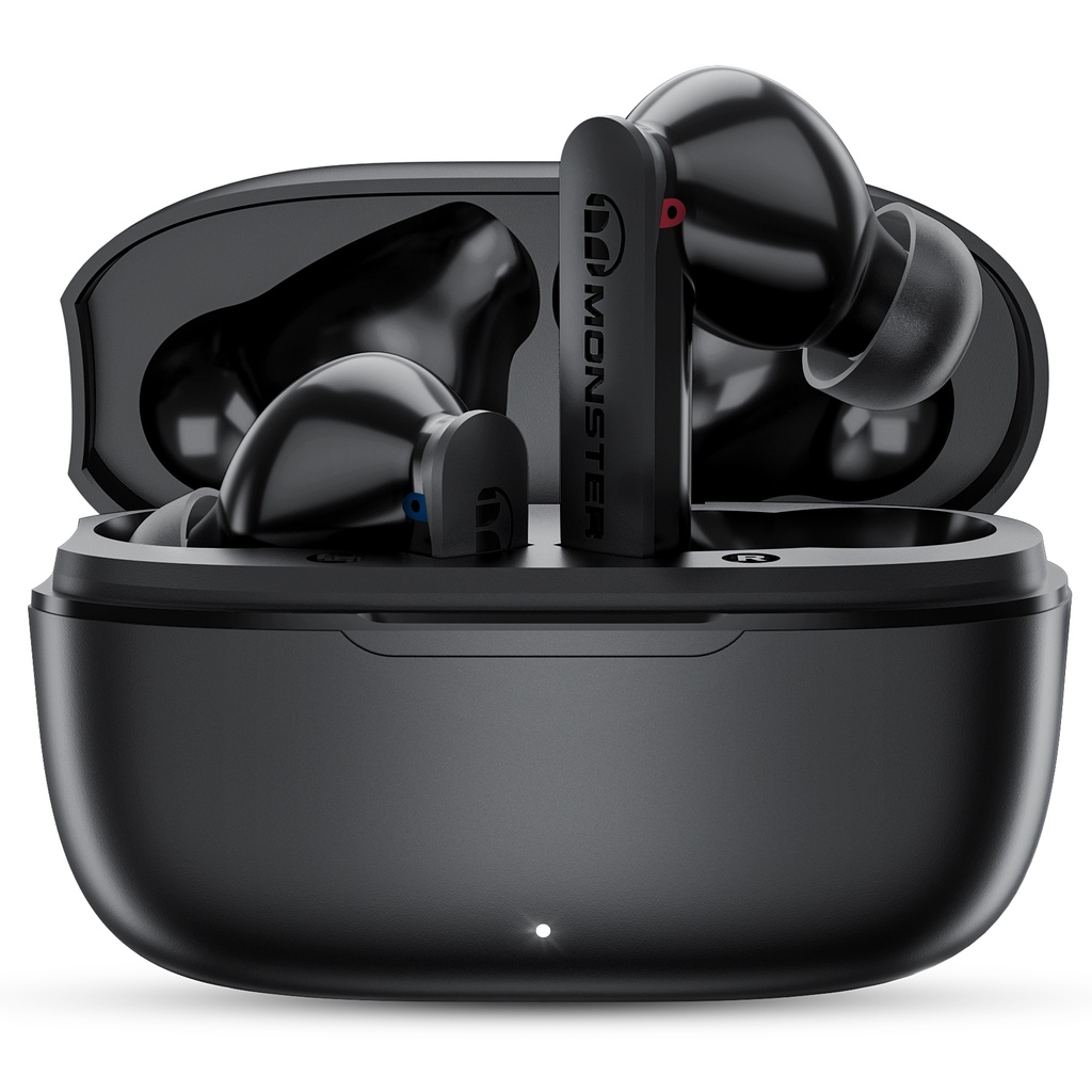 Monster N-Lite Clear Talk Black Earphones | Shopee Philippines