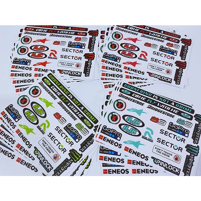 Helmet Visor Vinyl Sticker for GILLE, HJC, LS2, SEC, SHIFTER | Shopee ...