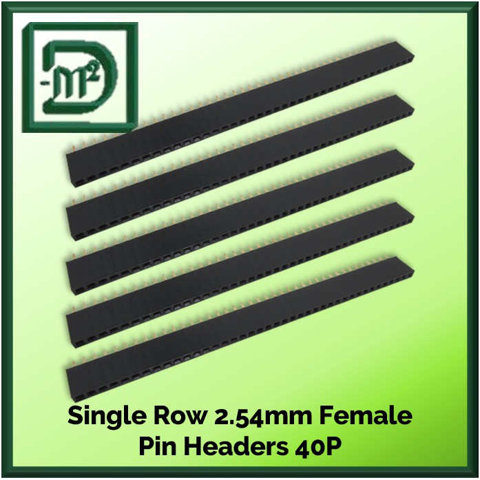 Single Row 2.54mm Female Pin Headers 40P (5pcs) | Shopee Philippines