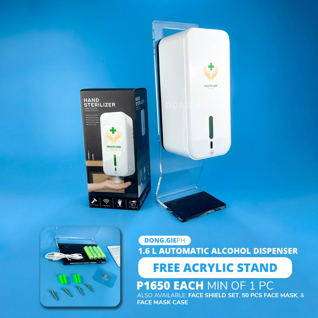 1600 ML Automatic Alcohol / Hand Sanitizer Dispenser | Shopee Philippines