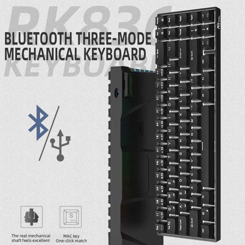 Royal Kludge RK71 Three Mode mechanical keyboard Hot Swappable non-RGB ...