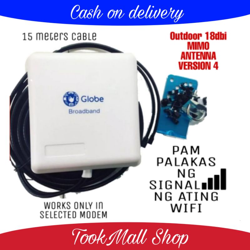 WIFI SIGNAL BOOSTER MIMO ANTENNA 18DBI VERSION 4 | Shopee Philippines