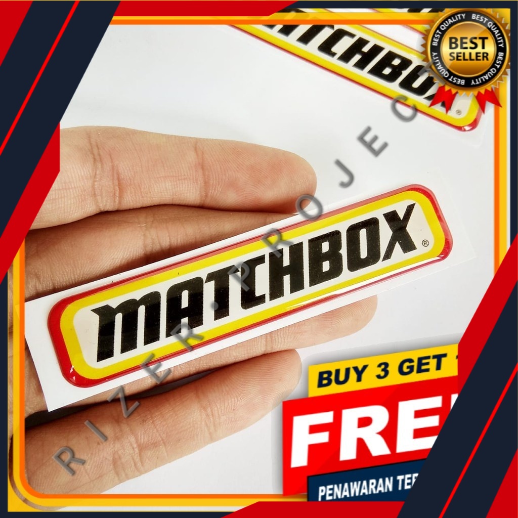 Matchbox Logo 1.7x8cm 3D Vinyl Resin Car Sticker | Shopee Philippines