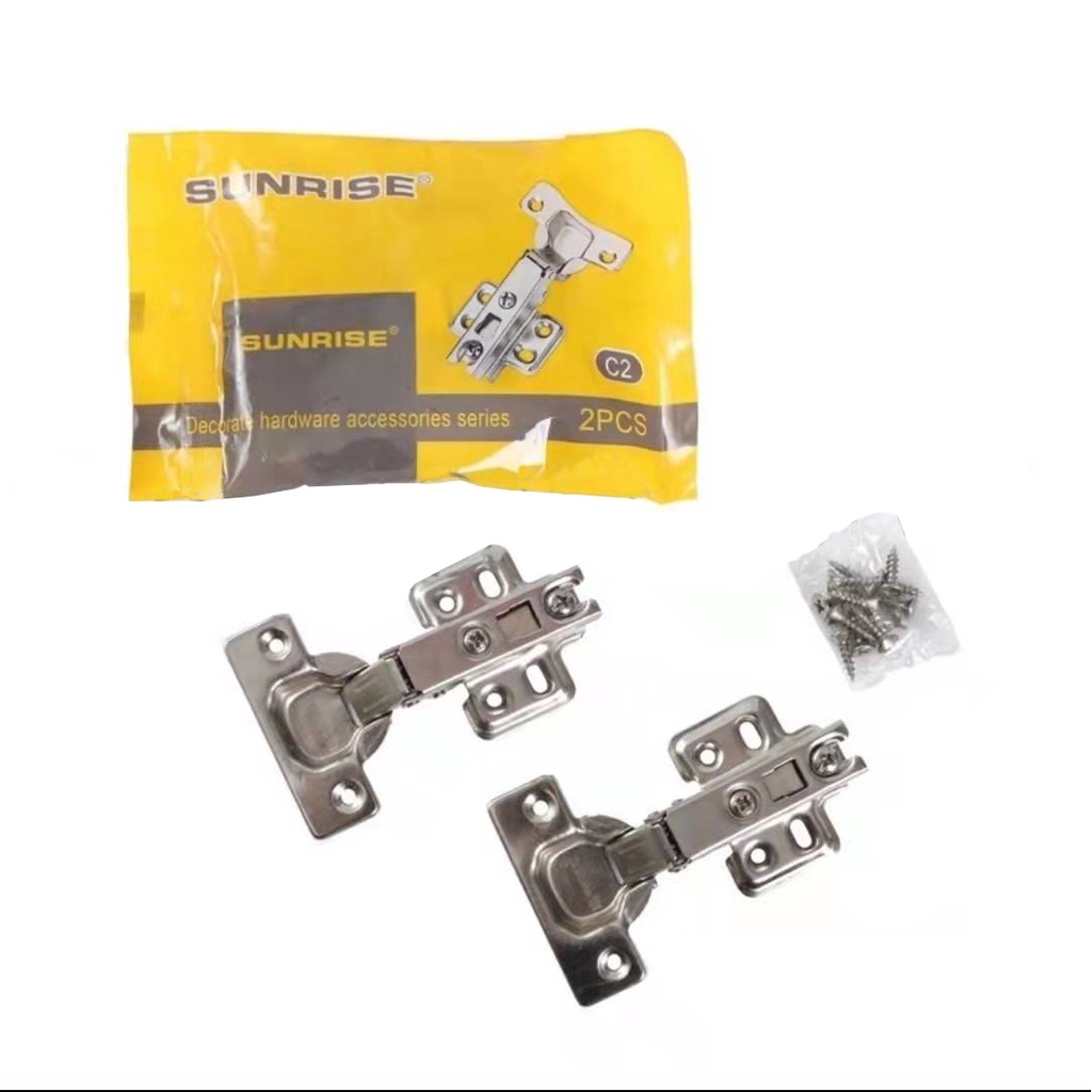 sunrise 2pcs Hydraulic soft close Concealed Hinges Regular for Cabinet DIY (one pair )H1,H2H3 ...