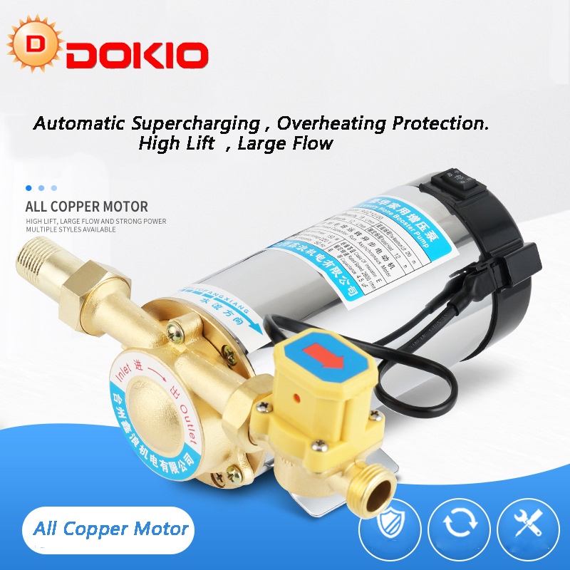 Water Booster Pump 220V 60HZ 100W/150W/260W Automatic Home Shower ...