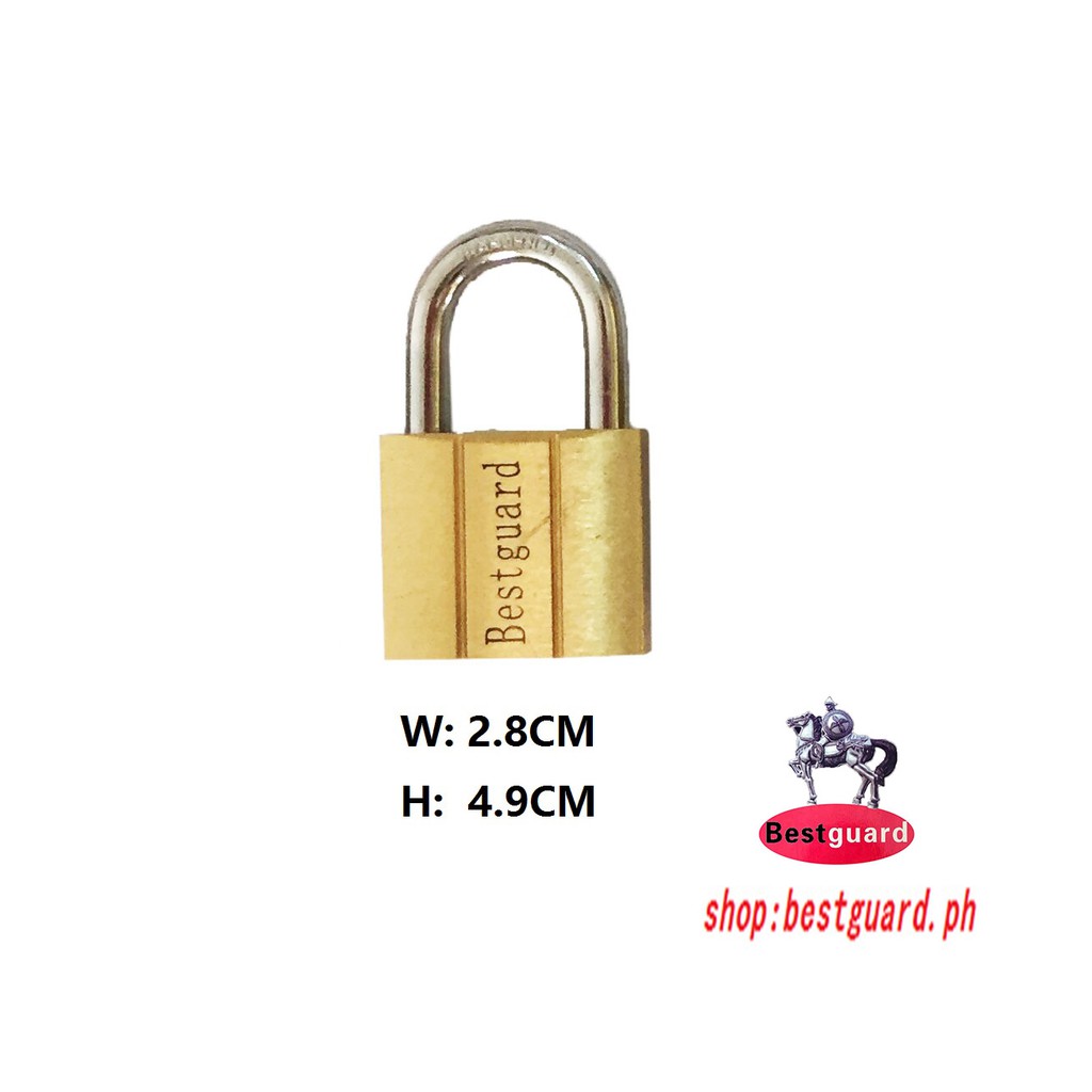 BESTGUARD BRASS PADLOCK 30MM A293 | Shopee Philippines