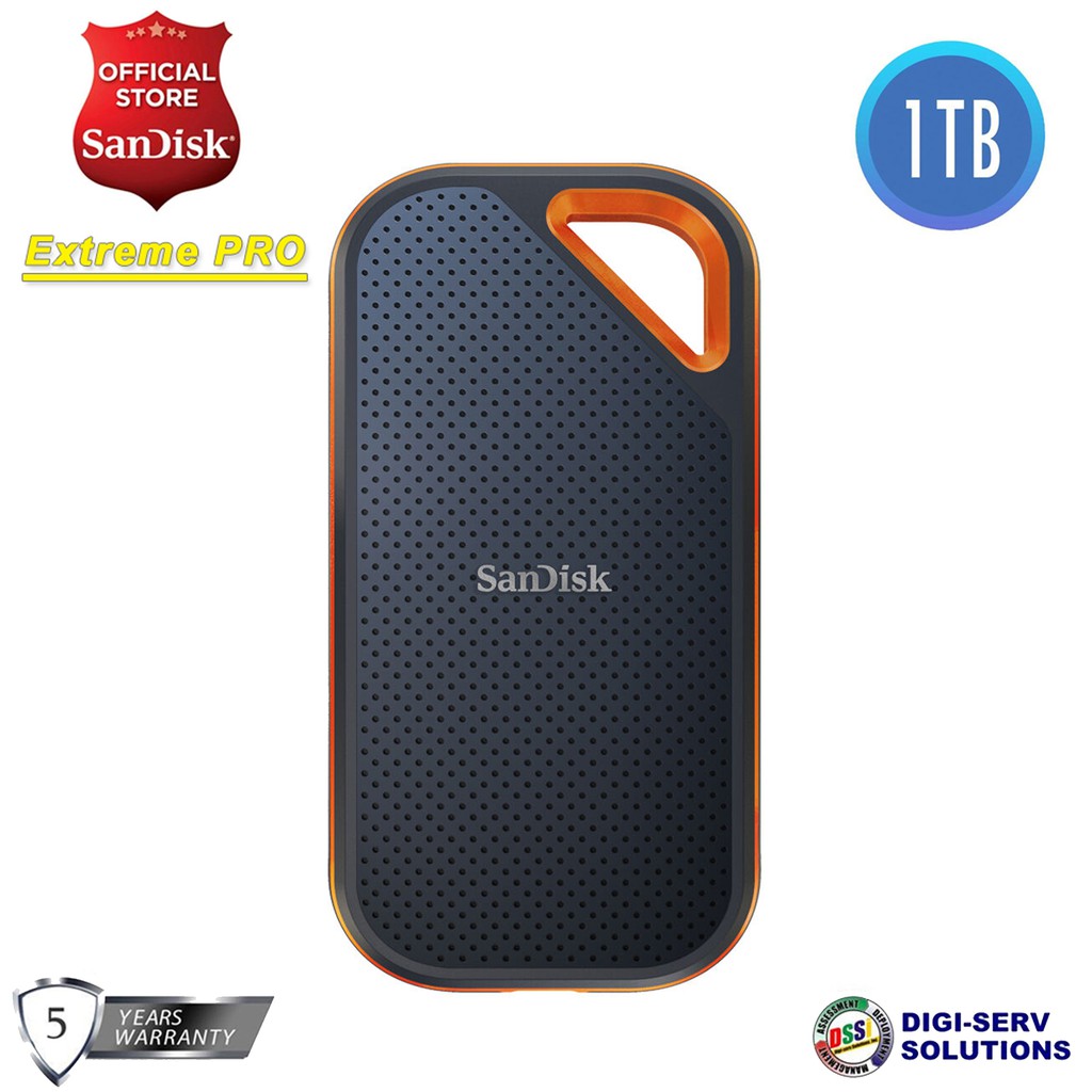 SanDisk Extreme PRO 1TB Portable SSD V2 (SDSSDE81-1T00-G25) | Shopee ...