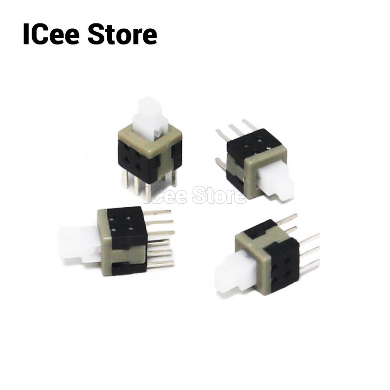 10Pcs Push Tactile Power Micro Switch 6 Pin Button Switch Self Locking / UNlock 5.8x5.8 7x7 8x8 ...
