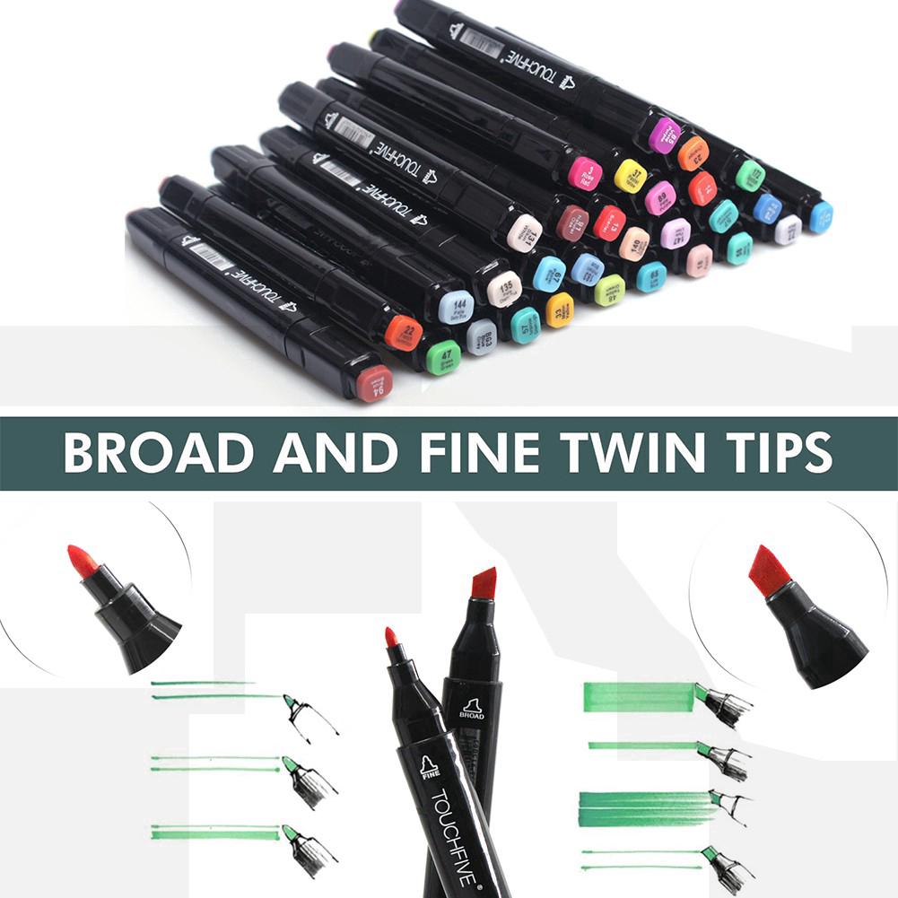 30Pc Touch Five Marker Pen Dual Tip Black Drawing for Design | Shopee ...