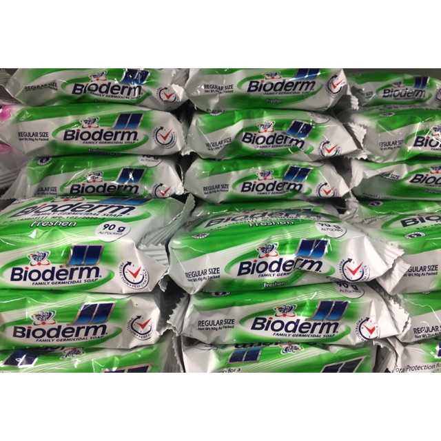 Bioderm family germicidal soap 90grams Available in Green, Pink, Blue ...