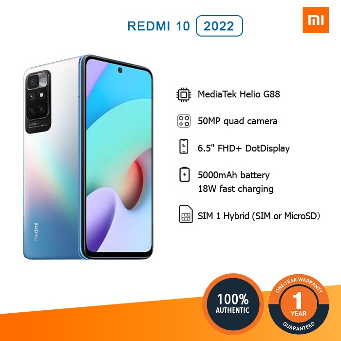 Xiaomi Redmi 10 (2022) 6GB +128GB Global Version | Shopee Philippines