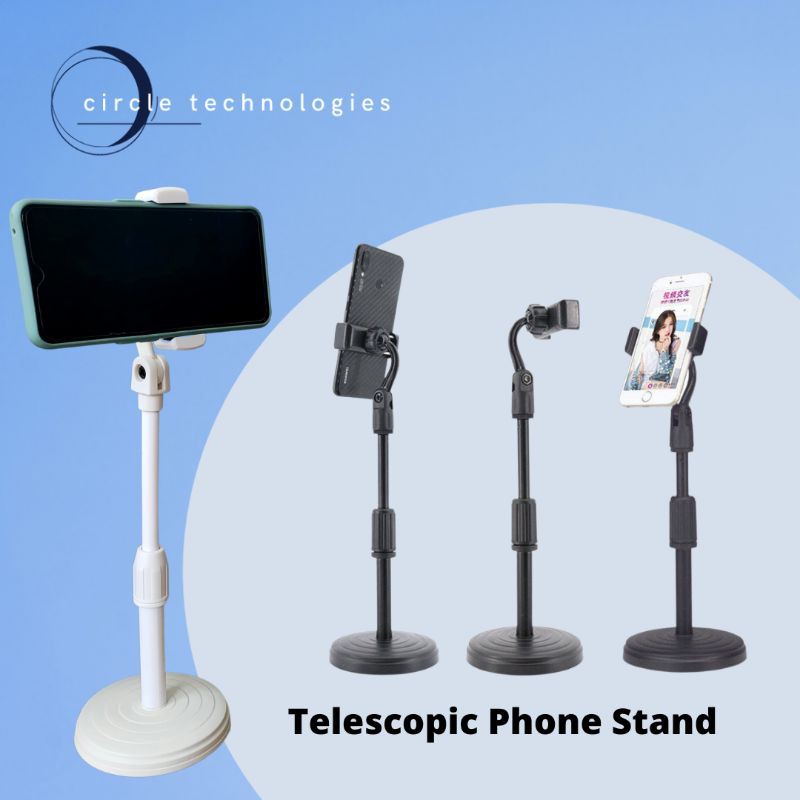 Telescopic Multipurpose Phone Stand Phone Holder - Black / White / Pink ...