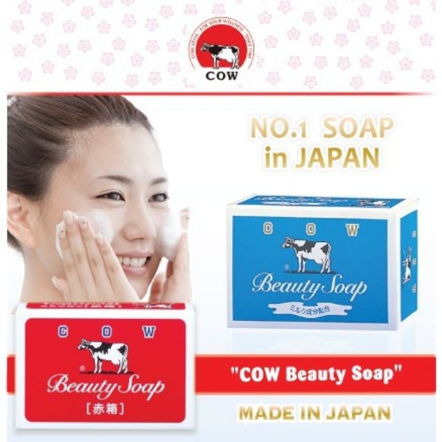 Japan Cow Beauty Soap Red/Blue | Shopee Philippines