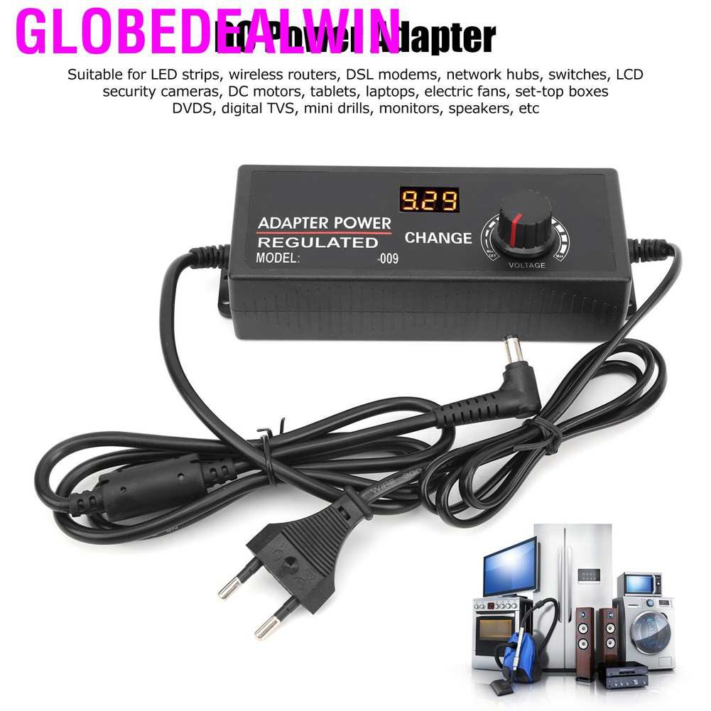 Globedealwin Adjustable Power Switching 9‑24V 5A Voltage Regulation DC ...