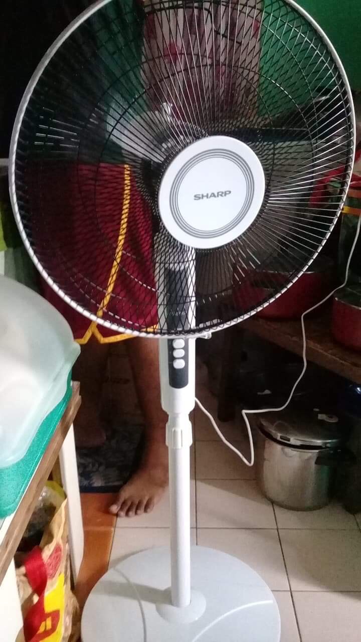 Sharp PJ-S161M(WH) 16" 2-in-1 Stand Desk Electric Fan | Shopee Philippines
