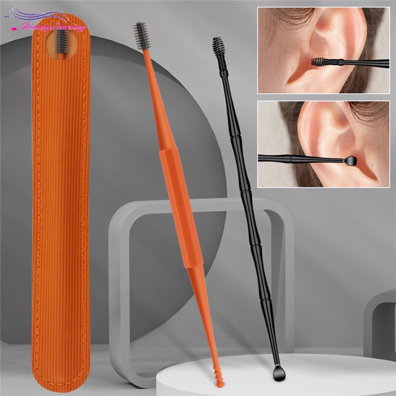 BT 1 Set Ear Wax Removal Tool Ear Cleaning Sticks 360° Spiral Swab ...