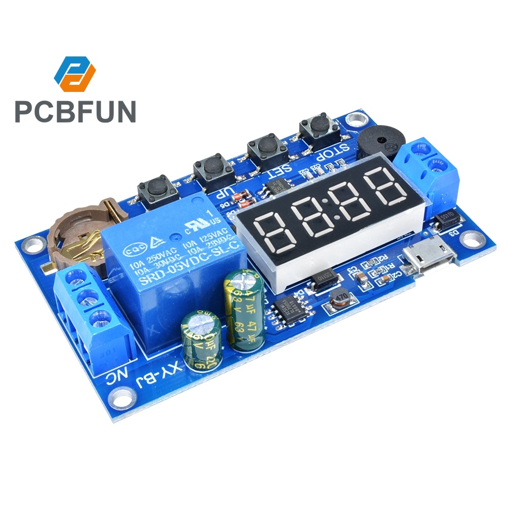 Pcbfun Real Time Timing Switch Relay Module Control Clock Synchronization Delay Timer Shopee