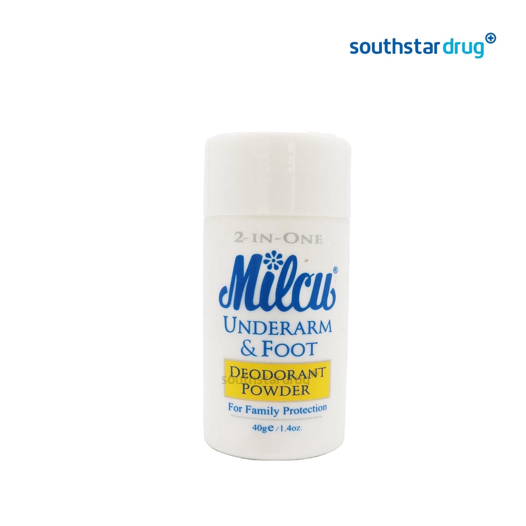 Milcu Underarm and Foot Deodorant Powder 40g | Shopee Philippines