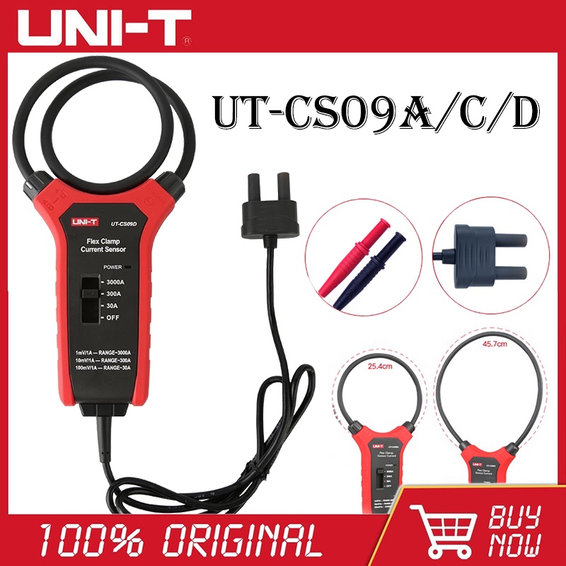 UNI-T UT-CS09D 3000A AC Current Flexible Clamp Meter Flex Clamp Sensor ...
