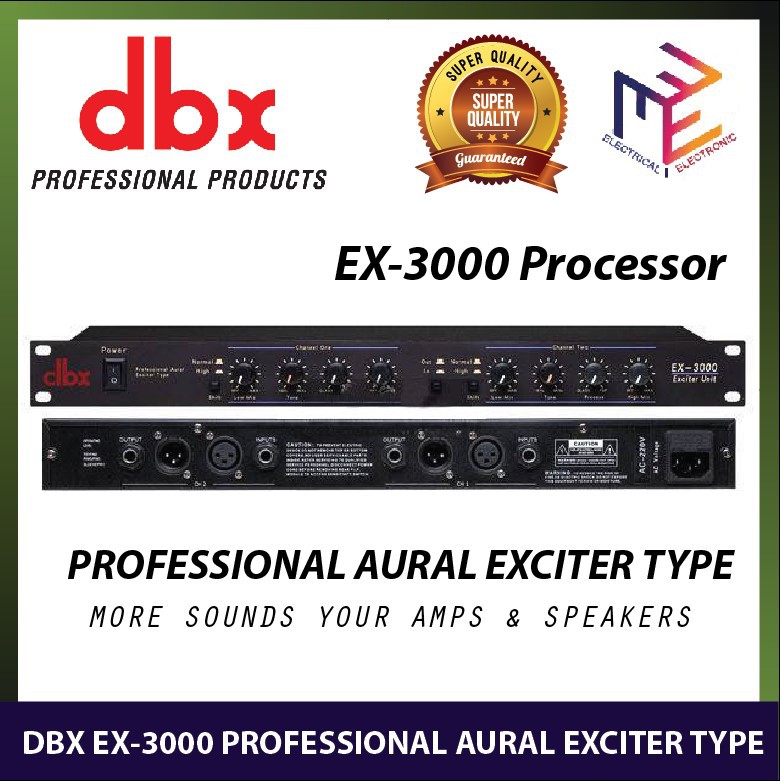 DBX EX-3000 Processor Professional Audio Aural Exciter Type EX3000 ...
