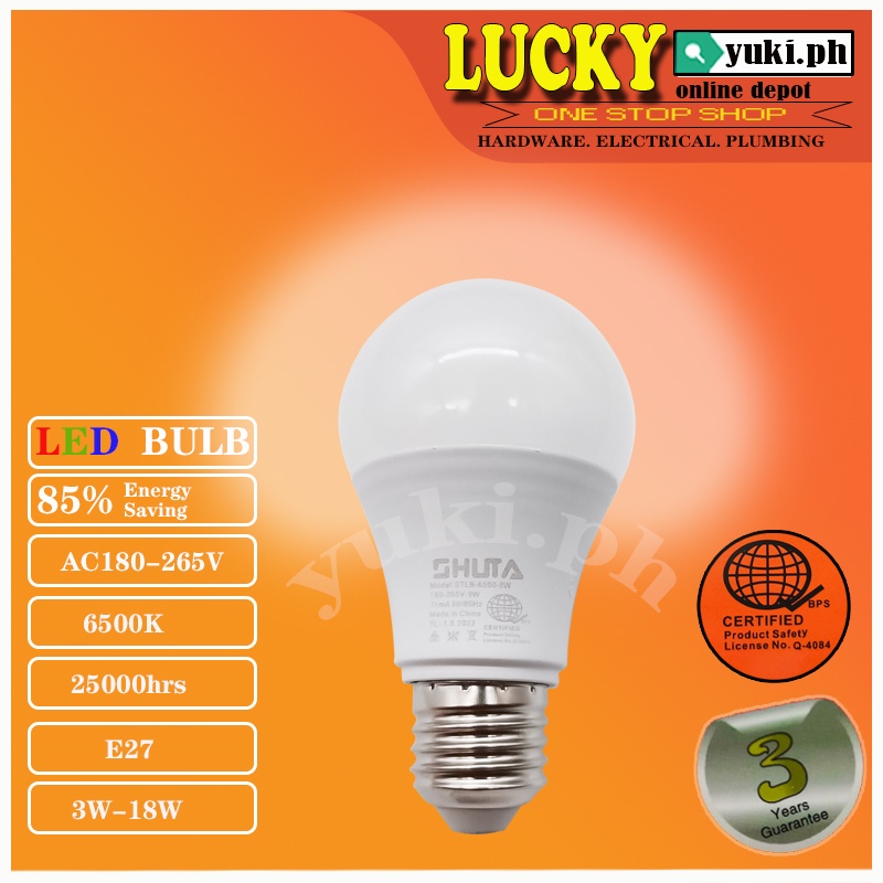 SHUTA E27 LED BULB LIGHT ENERGY SAVING UP TO 85% | Shopee Philippines