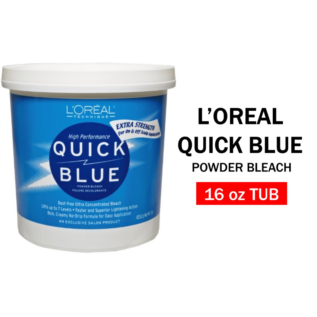 Loreal Quick Blue Bleaching Powder 16oz Tub for Hair Color | Shopee ...