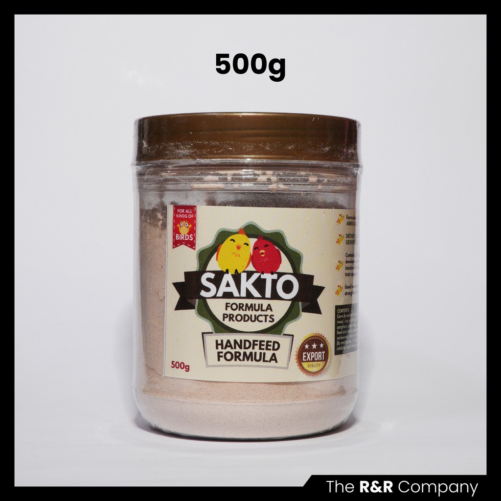Sakto Handfeed Formula 500g with FREE 5cc Syringe for all Birds African ...