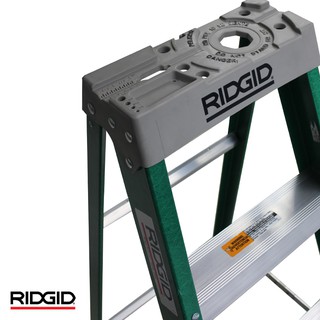 RIDGID Fiberglass Step Ladder With Protop (Green) 6ft | Shopee Philippines