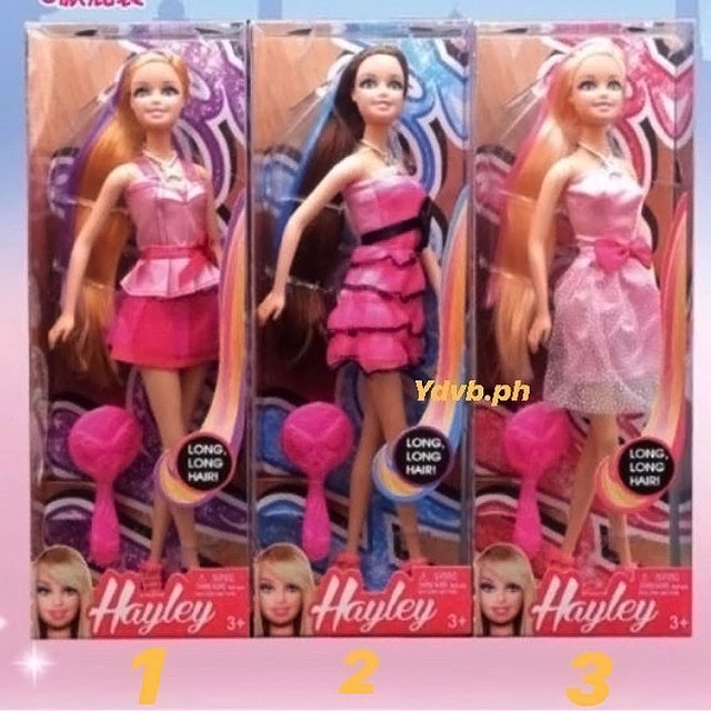 Hayley Long Haired Doll with Hair Brush Dolls Toy Toys | Shopee Philippines