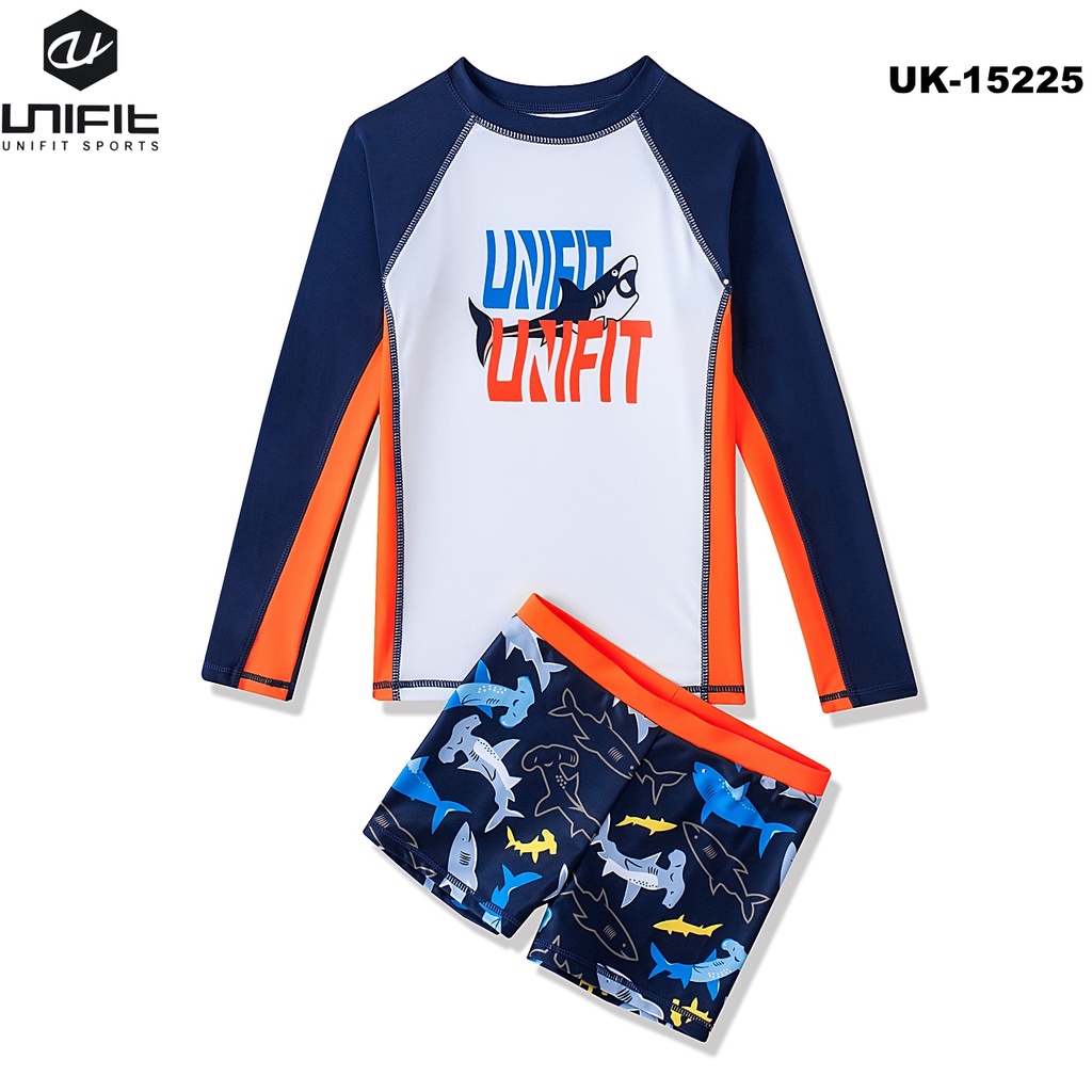 UNIFIT Kids Rush Guard Terno Swimming Attire Boys UK-15225 | Shopee ...