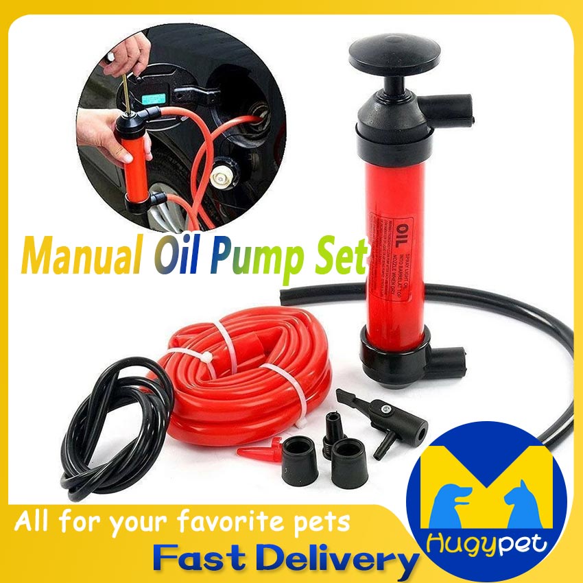 Portable Manual Oil Pump Siphon Tube Car Hose Liquid Gas Transfer ...