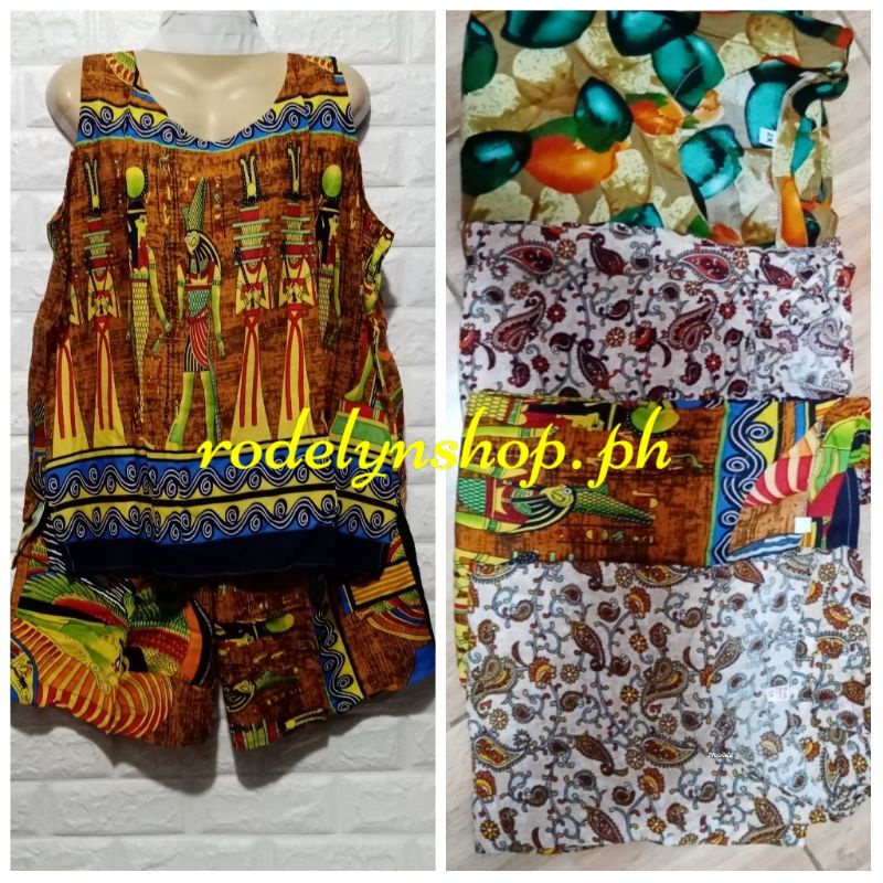 Terno sando short chalis (SIZE M, L, XL, 2XL, 3XL, 4XL, 5XL) ASSORTED COLOR PO!!!! | Shopee ...