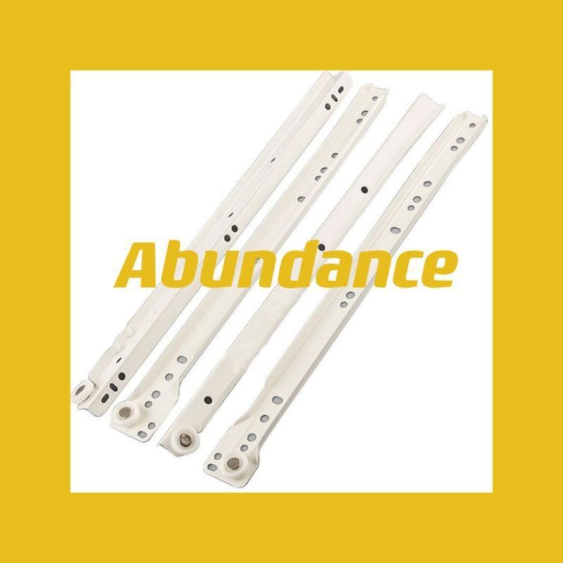 DRAWER SLIDE ROLLER TYPE / DRAWER GUIDE (WHITE) | Shopee Philippines