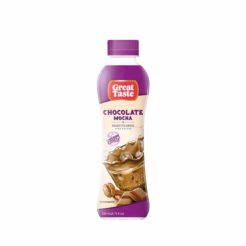 Great Taste Iced Coffee Chocolate Mocha 200mL | Shopee Philippines