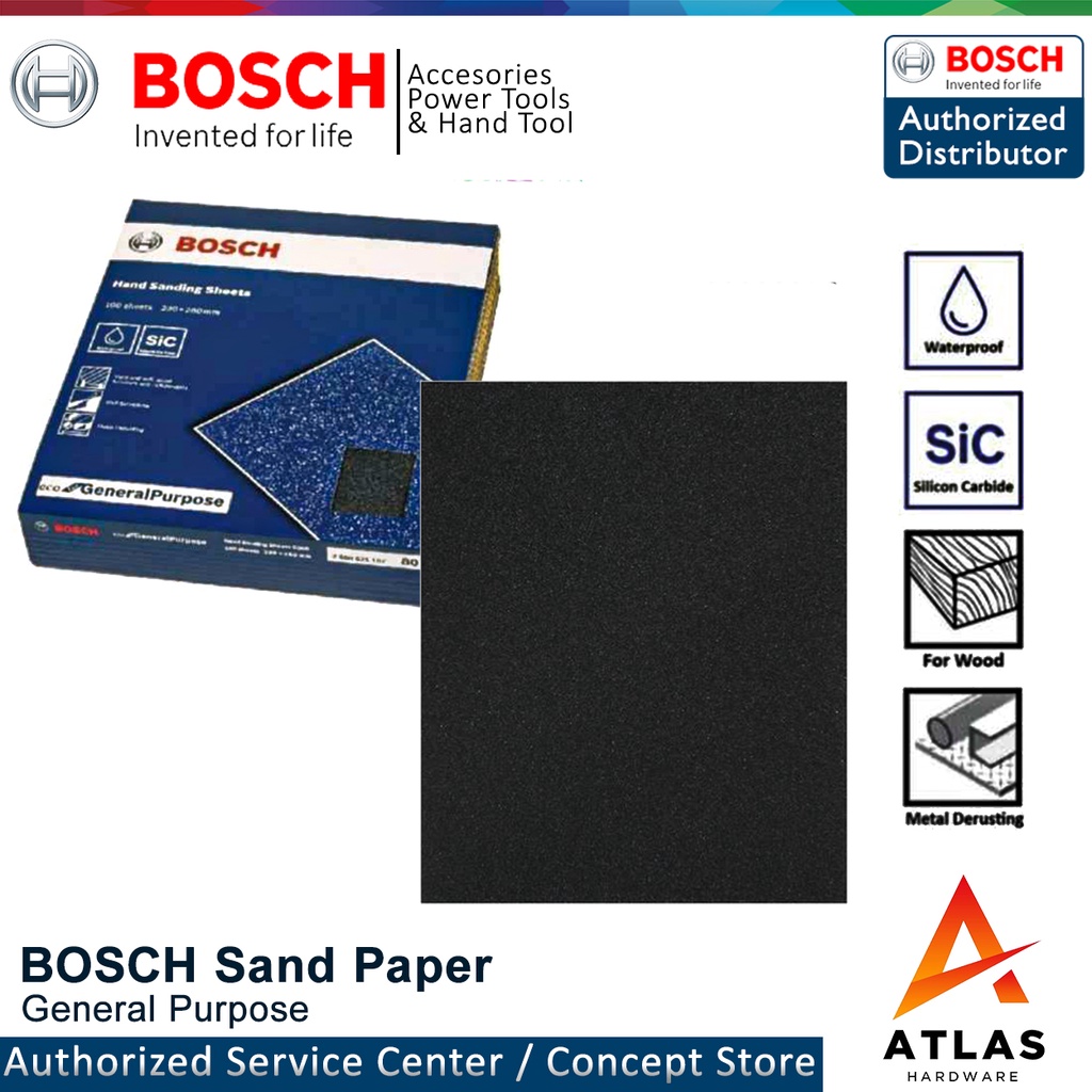 Bosch General Purpose Sand Paper ( Sold/piece ) | Shopee Philippines