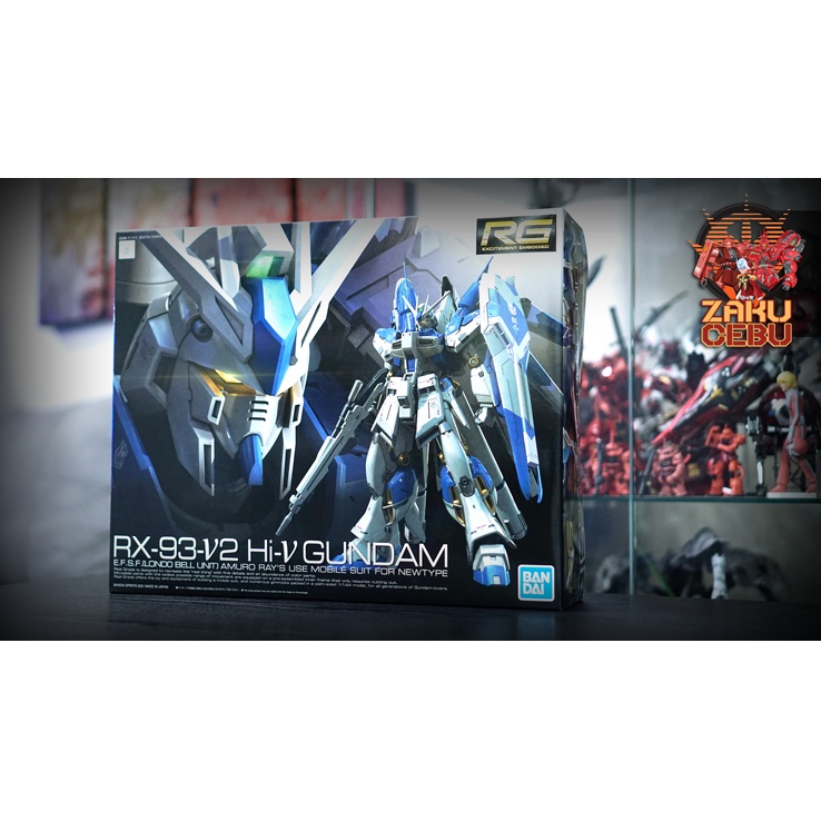Bandai 1/144 RG RX-93-v2 Hi Nu Gundam #36 with Optional Bandai RG Hi Nu Waterslide Decals ...