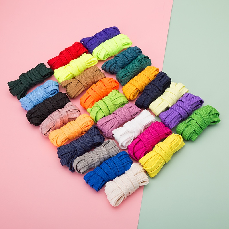 (2pcs) 120cm Color Flat Waxed Laces for Shoes, Sports Basketball, Shoes ...