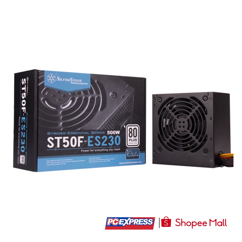 SILVERSTONE SST-ST50F-ES230 500W 80+ POWER SUPPLY | Shopee Philippines