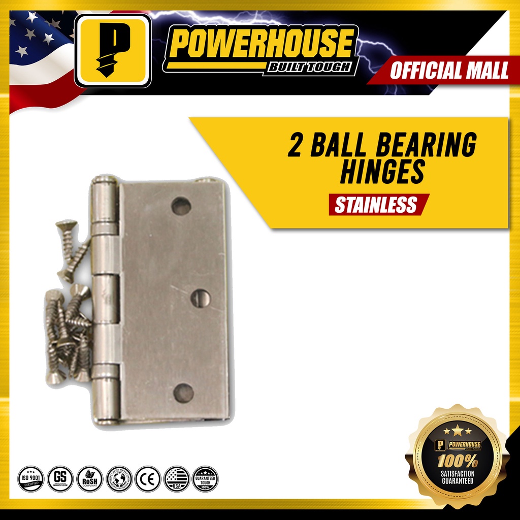 POWERHOUSE Stainless Steel 2 Ball Bearing Door Hinges Heavy Duty SOLD ... POWERHOUSE Stainless Steel 2 Ball Bearing Door Hinges Heavy Duty SOLD ...