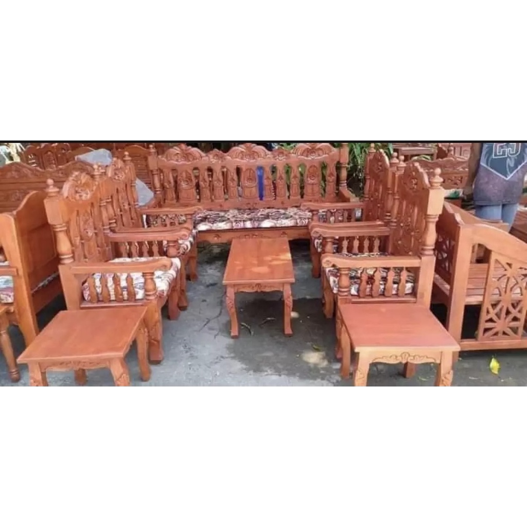 Wooden Sala Set Philippines Design Sala Set Narra Mix | Shopee
