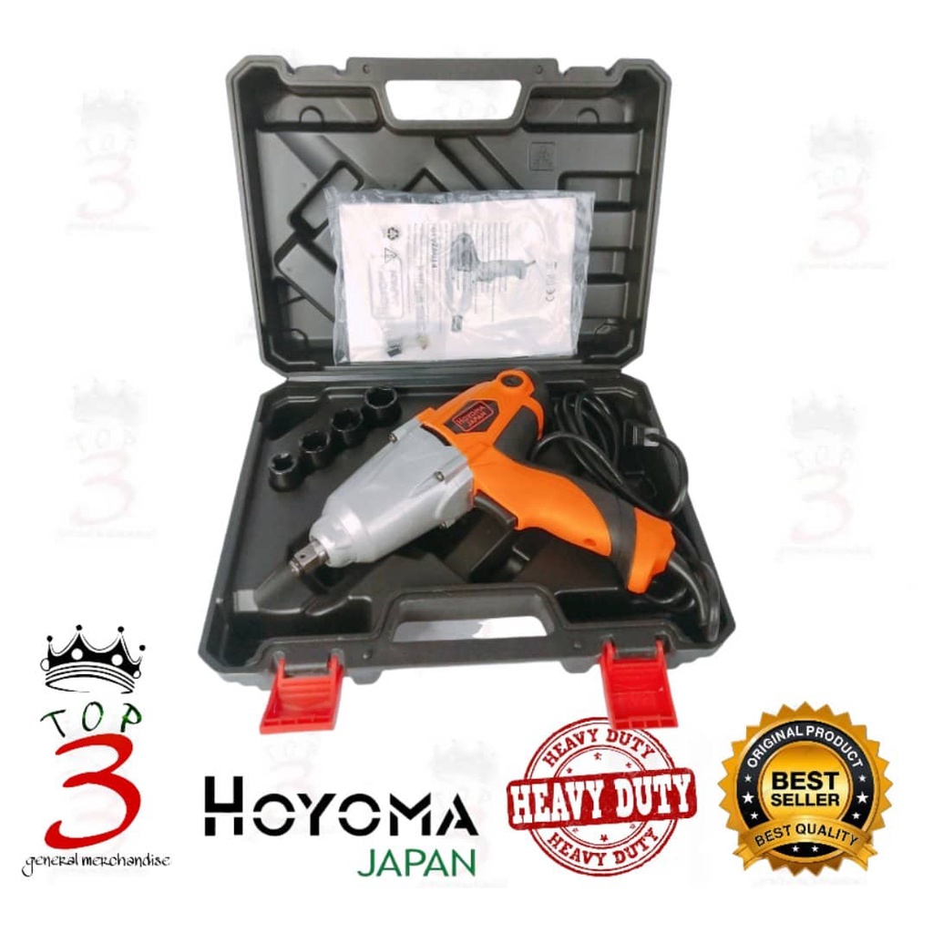 Hoyoma Japan Electric Wrench 900w PTIW2410 | Shopee Philippines