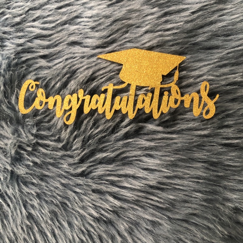 Congratulations with graduation cap toga cake topper | Shopee Philippines