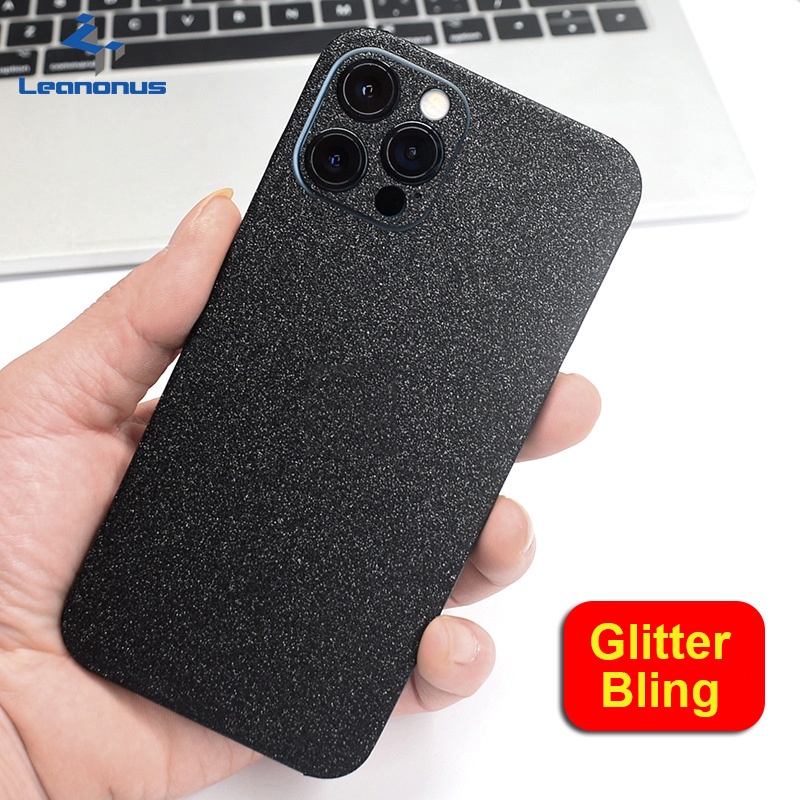 Glitter Decal Skin for iPhone 12 Pro Max Mini Back Film Cover Protector ...