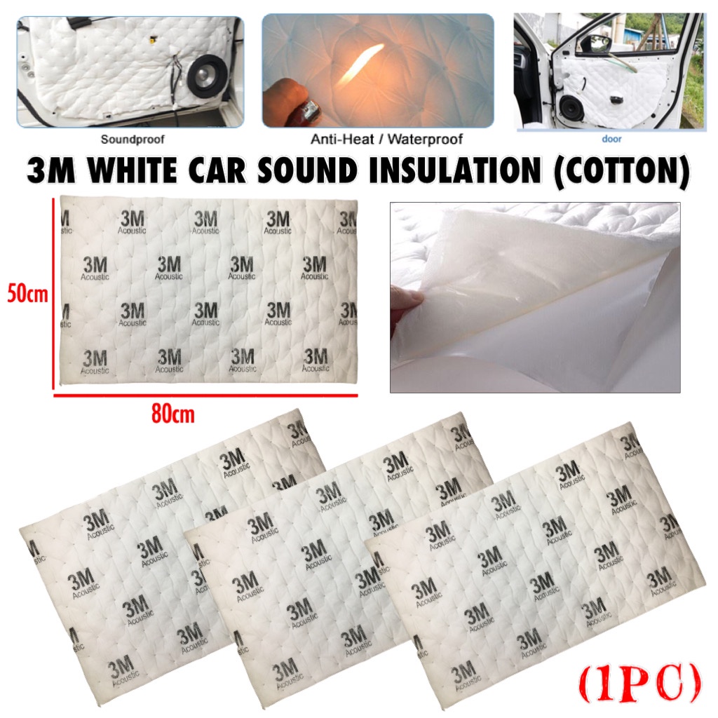 CP 3M Car Speaker Acoustic Foam Repair Parts Noise Absorbing Audio Accessories White (7328 ...