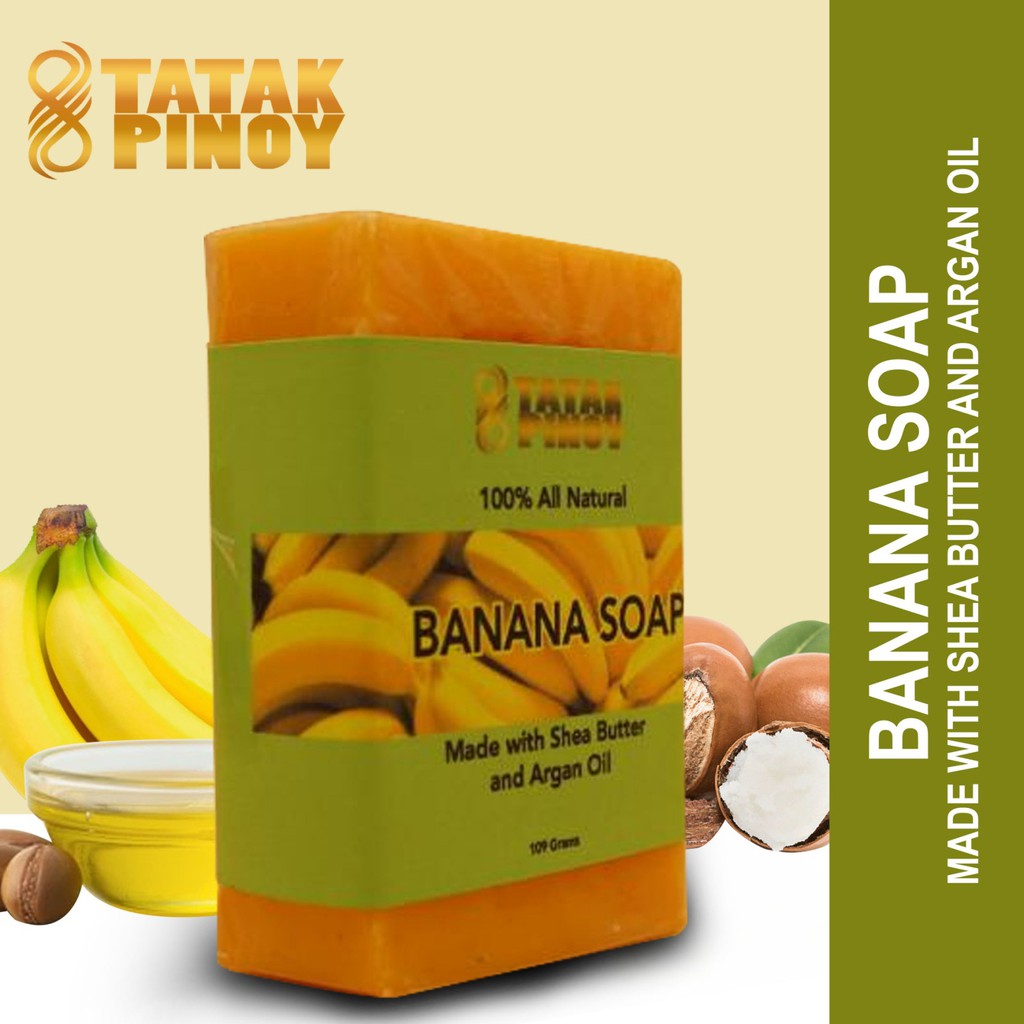 TATAK PINOY 100% All Natural Banana Soap Made with Shea Butter and ...