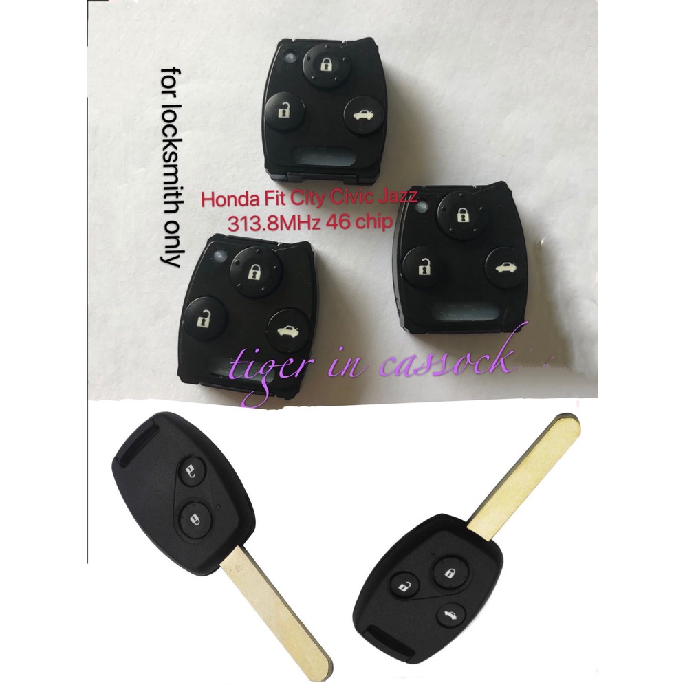 HONDA remote control key(frequency 313.8 MHz;ignition chip 46) to copy ...
